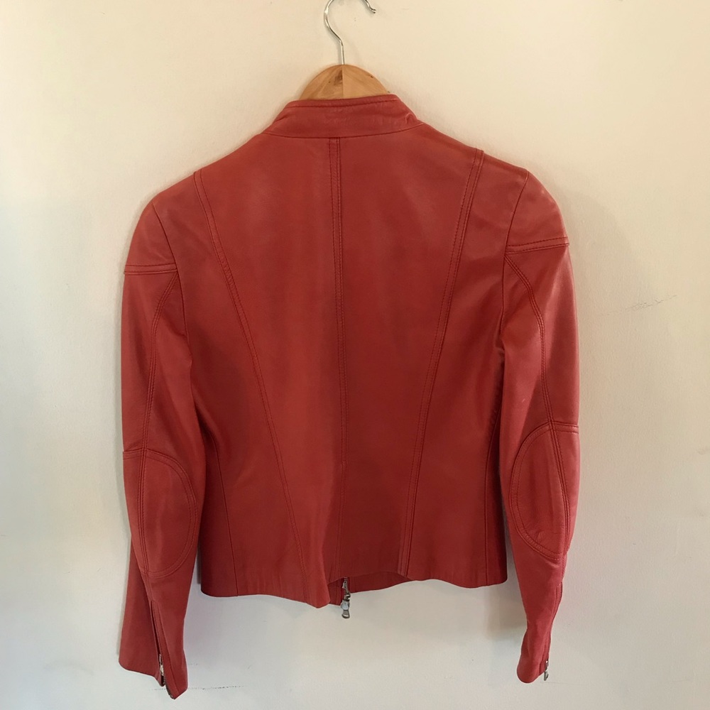 Mario Romano Red Italian Leather Jacket - Gem